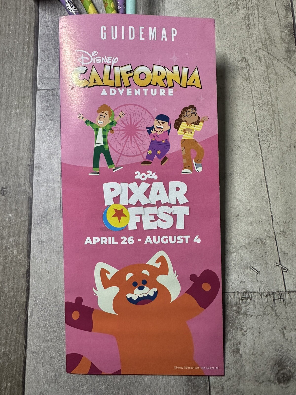 Disneyland DCA Park Guide Map Pixar Fest | Grelly USA