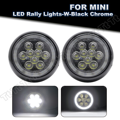 LED Halo Ring Rally Driving Light DRL Lamps For MINI Cooper R55 R56 R58 ...
