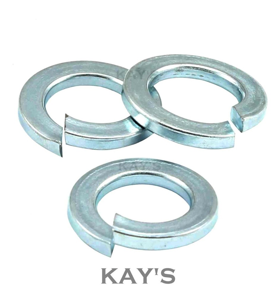 M3 M4 M5 M6 M8 M10 M12 M16 M20 SPRING WASHERS RECTANGULAR COIL LOCK ...