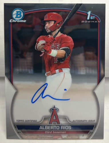 Alberto Rios 2023 Bowman Draft Chrome Prospect Autographe Auto # Cda-Ar ...