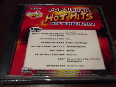 CHARTBUSTER HOT HITS KARAOKE 30175M SEPTEMBER 2011 POP URBAN CD+G ...