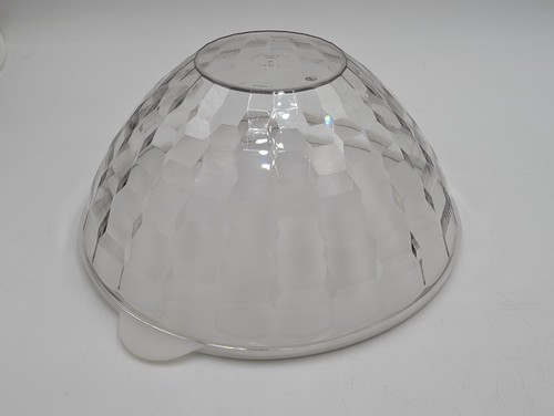 Tupperware Serving Bowl Ice Prisms Large 14.75 Cups Salad Mixing Clear ...