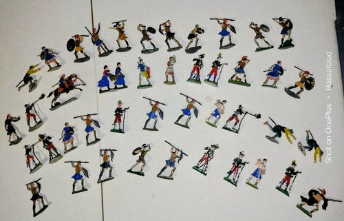 Lot-44 Vintage Zinnfiguren German Tin Flat Tyrolian Soldiers With ...