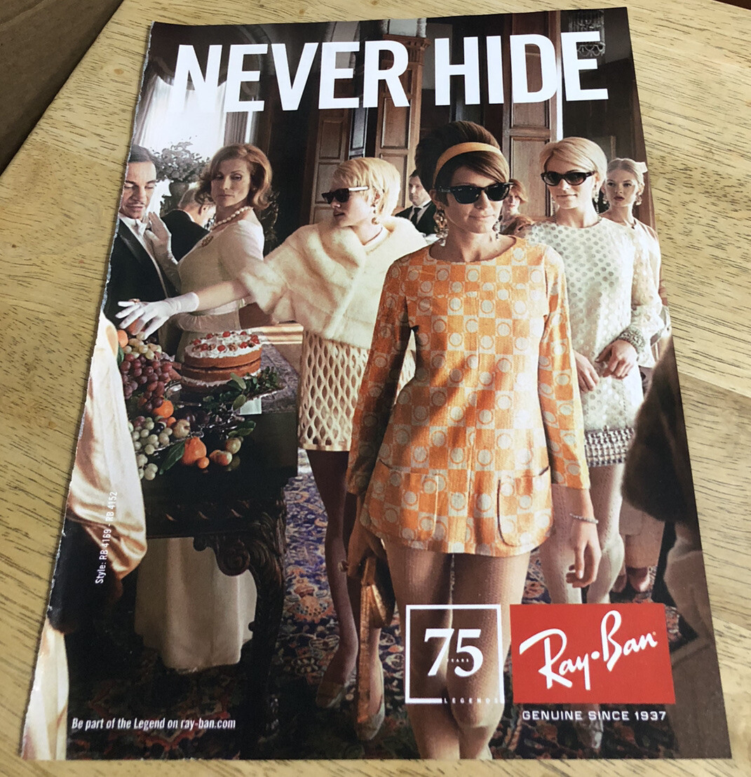 Ray Ban Never Hide Logo Ray Ban Never Hide Art Print By Designedbyjoy