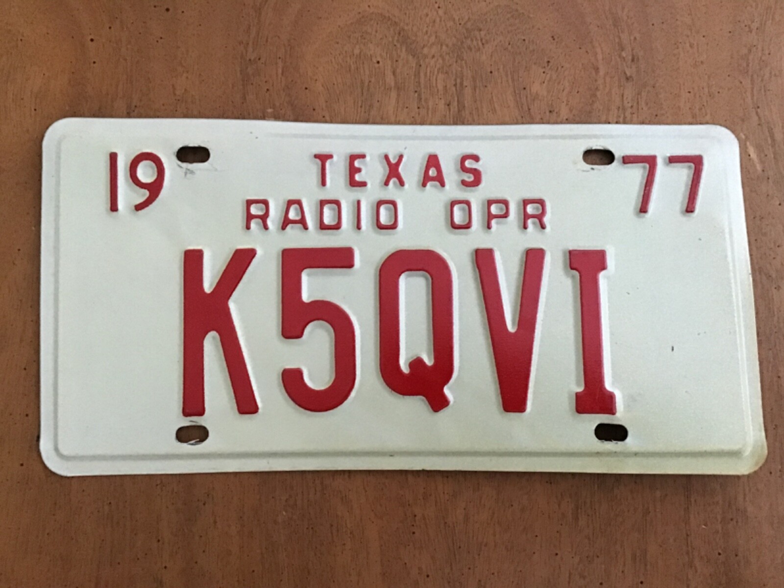 1977 Texas Radio Operator Amateur Radio License Plate Tag Ham Radio | eBay