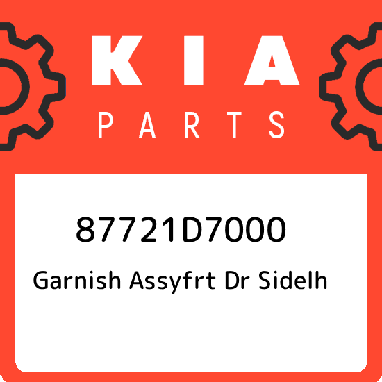 87721D7000 Kia Garnish Assyfrt Dr SideLH 87721D7000 Genuine OEM Part ...