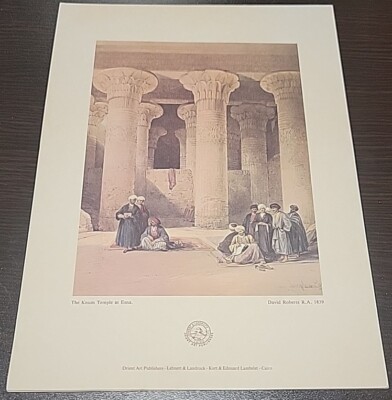 The Knum Temple At Esna David Roberts Art Print Lehnert & Landrock | eBay