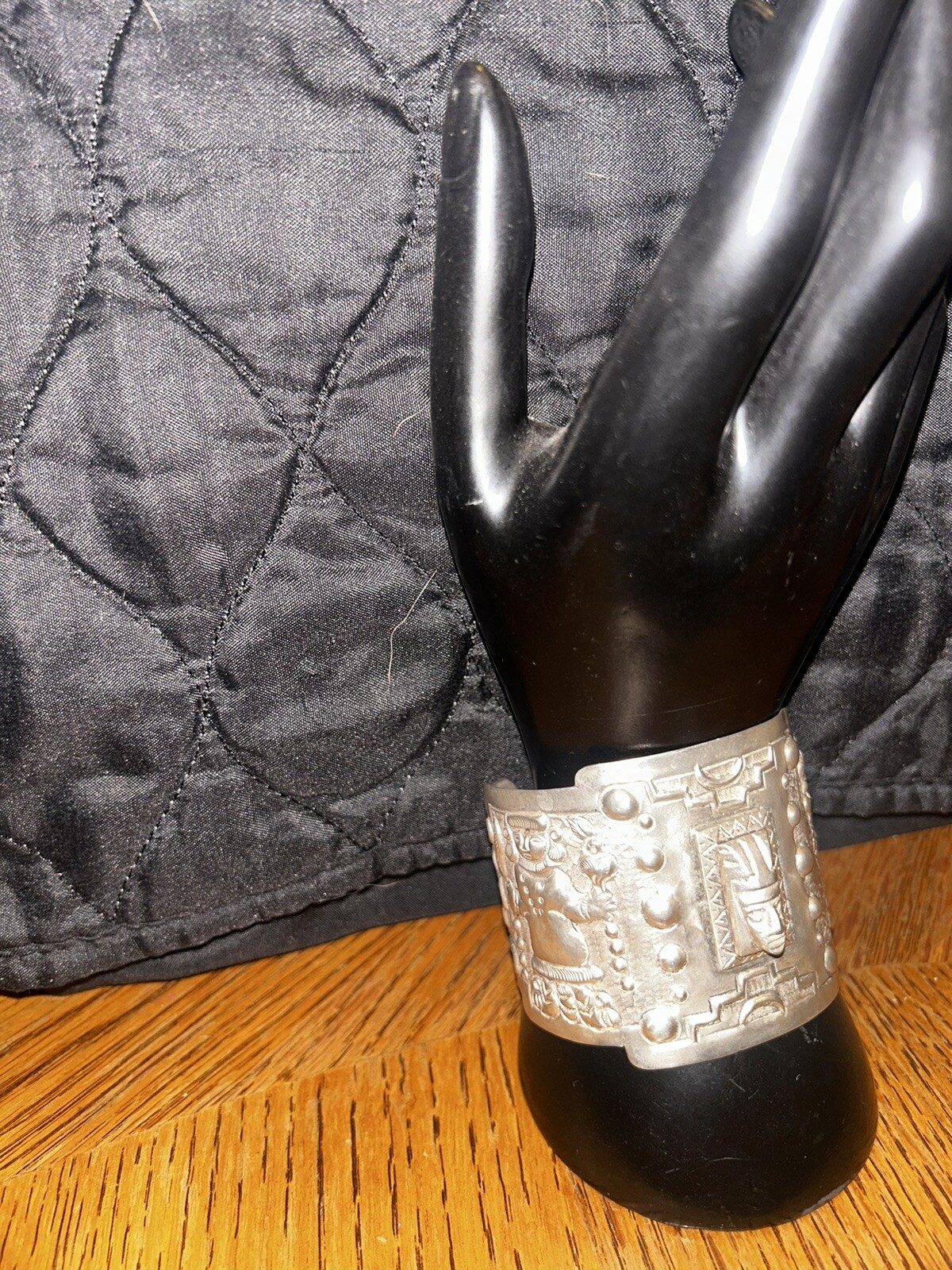 RARE VINTAGE MEXICO STERLING SILVER AZTEC MAYAN FACE… - Gem