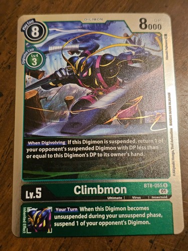Climbmon BT8-055 R Digimon CCG | eBay