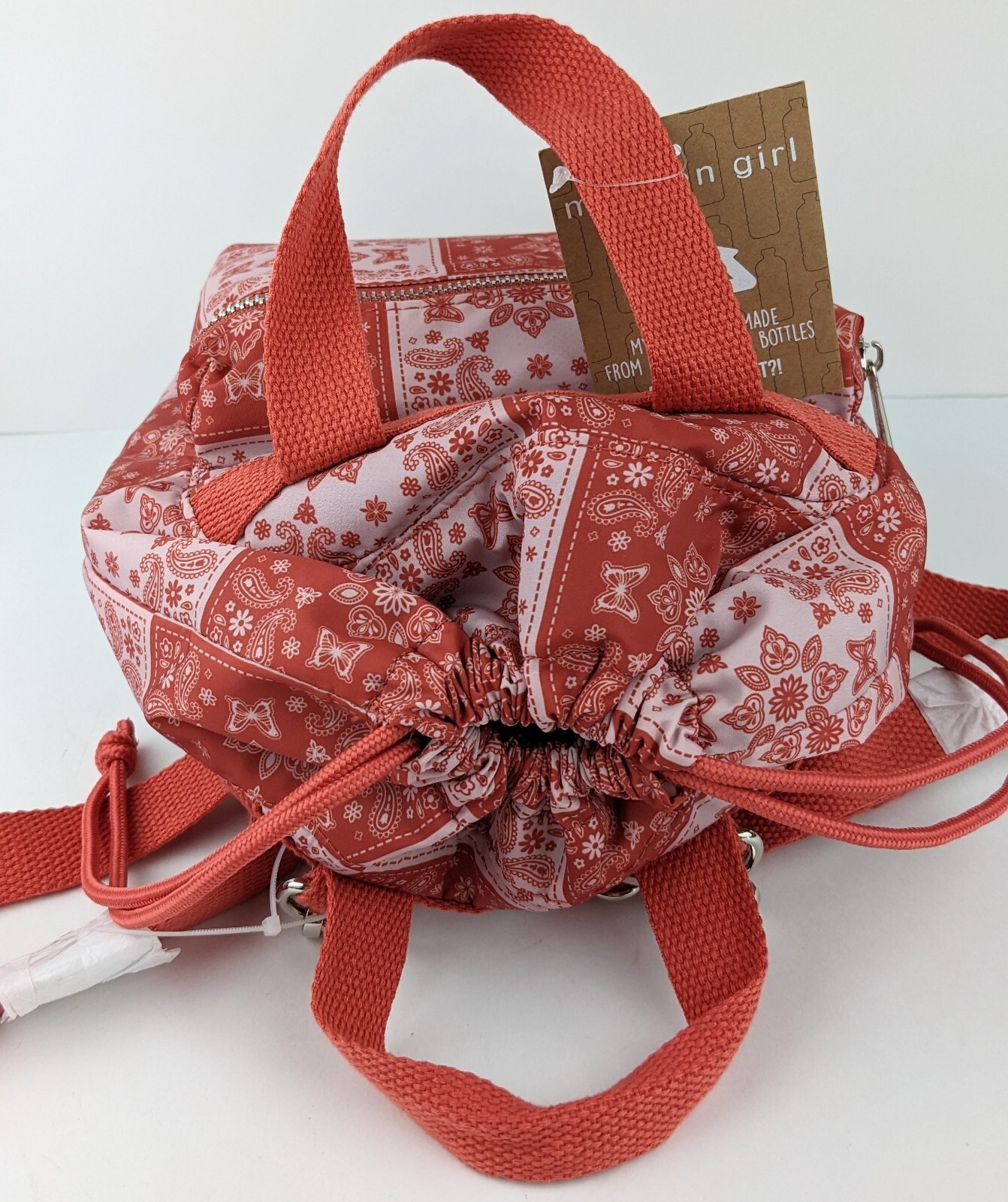 Madden Girl Mini Backpack Purse Terra Cotta Color with Paisley ...