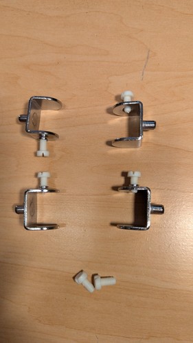 4) Metal U Channel -5/8-3/4" for Wood Shelf Brackets with pins/pegs | eBay