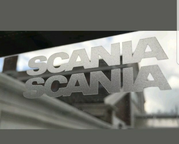 LORRY HGV TRUCK WINDOW GRAPHIC WINDOW STICKER LOGO SCANIA MAN MERC ...