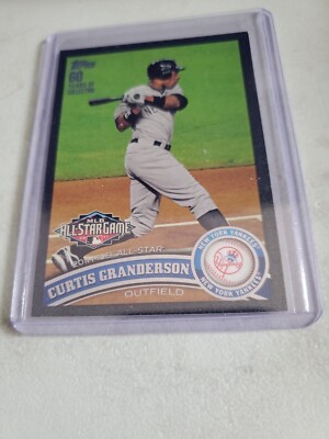 2011 CURTIS GRANDERSON BLACK BORDER UPDATE CARD. NEW YORK YANKEES. 29/ ...