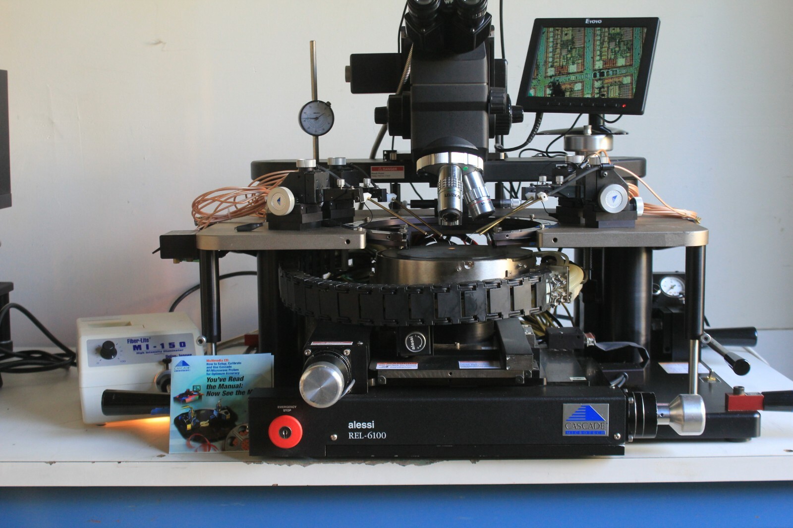 Cascade Microtech REL 6100 8" Manual Prober Probe Station for DC RF 1 ...