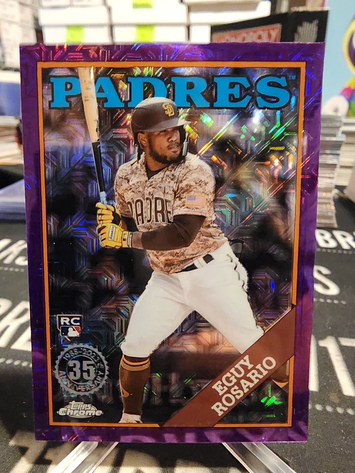 2023 Topps Series 2 #2T88C-72 Eguy Rosario Purple Mojo /75 Silver Pack ...