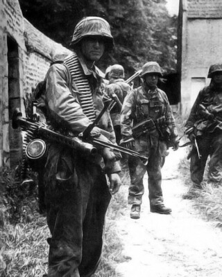 German SS Soldier in Rots, France just after D-Day 8x10 WWII WW2 Photo ...