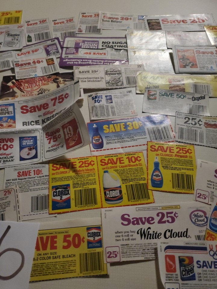 Lot of 60+ VTG Grocery Coupons W/UPC & NO EXPIRATION ~ Advertising ...