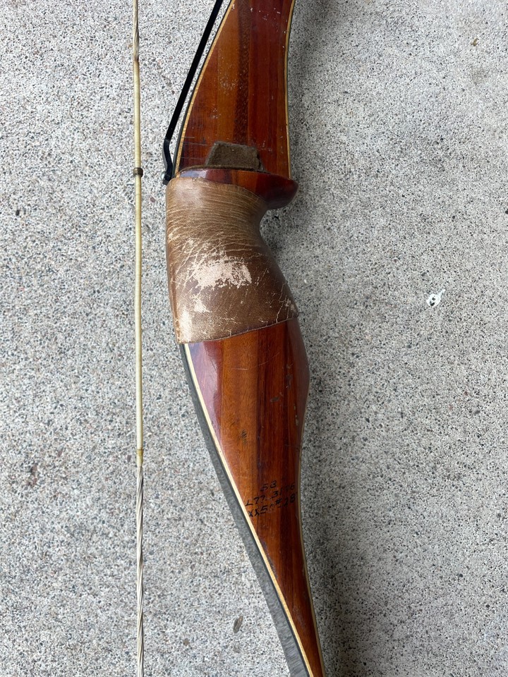 Rare Vintage Wooden Wildcat Recurve Bow 0977 53" 50# | eBay