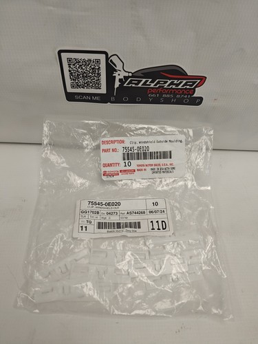 2014-2024 Genuine Toyota Clip Windshield Outside Molding 755450E020 ...