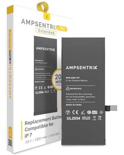 Extended Replacement Battery Compatible For IPhone 7 AmpSentrix Pro 20% ...