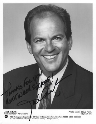 Jack Arute Autographed Signed 7x9 Photo - Sports Commentator - w/COA | eBay