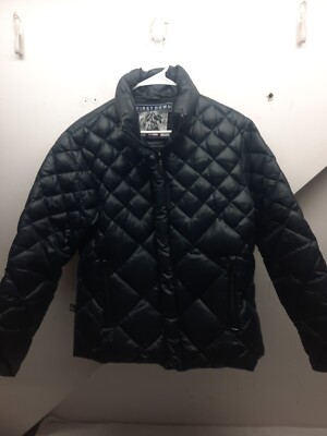 First Down Puffer Jacket Women's Large Black Down Filled Winter Sixty ...