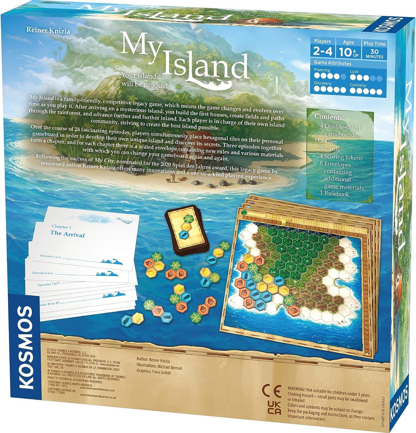Thames & Kosmos My Island Legacy Board Game Kosmos Games Multi-Player 2 ...