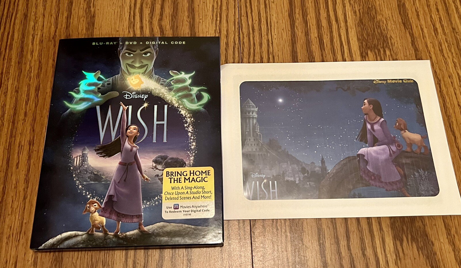 Disney WISH (Blu-ray+DVD) w/Slipcover + DMC Exclusive Lithograph | eBay