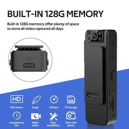 Portable HD 1080P Video DVR Clip Pocket Cam Camcorder Mini Body Camera ...