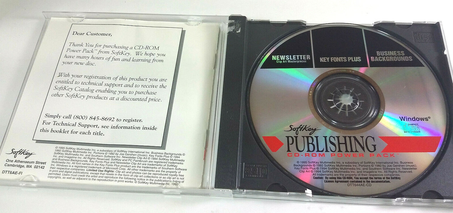 REPLACEMENT DISC ONLY Softkey Publishing CD-Rom Power Pack 1995 ...