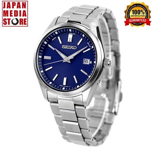 Seiko Selection SBTM321 Blue Dial Solar Atomic Radio Men Watch Made in ...