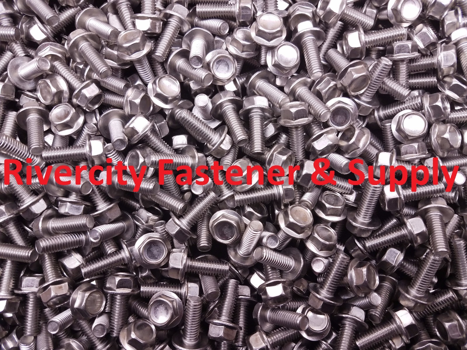 (5) M6-1.0 x 16 / M6x16 Hex Flange Bolts DIN 6921 6mm x 16mm Stainless ...