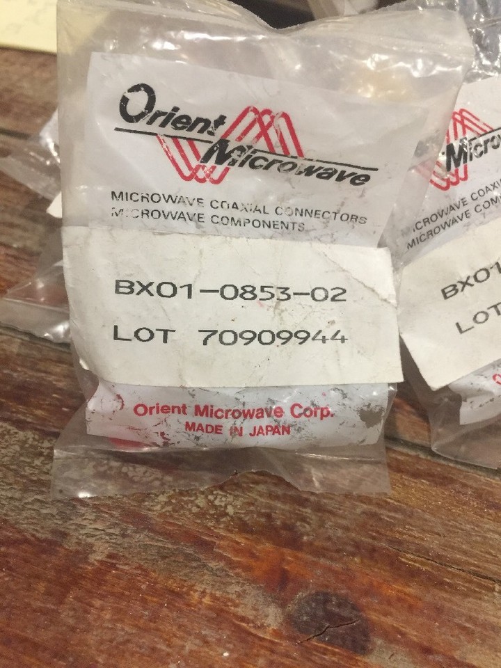 Orient Microwave Coaxial Connector BX01-0853-02 New Old Stock - Made In ...