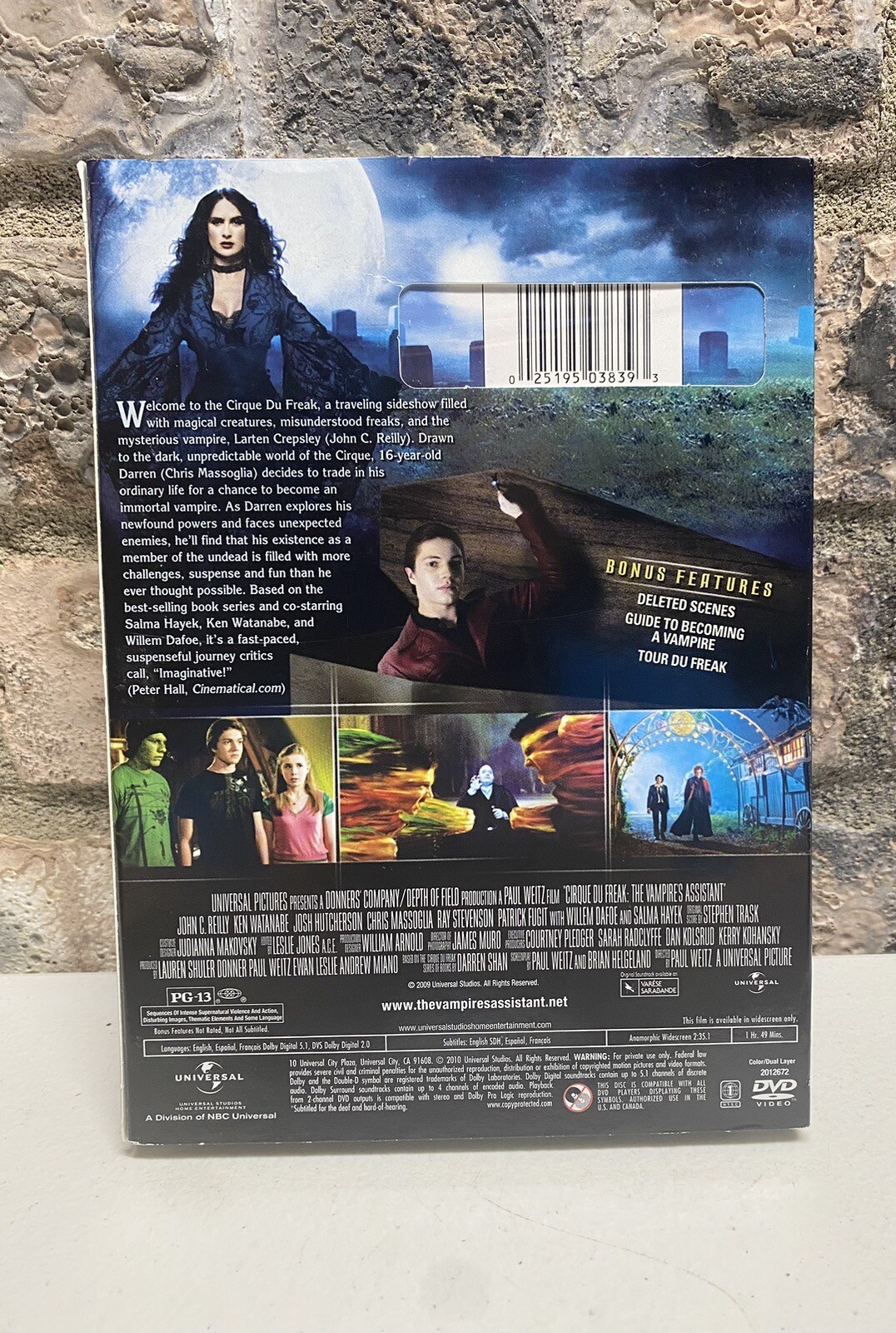 The Vampires Assistant (DVD, 2010) - Brand New Sealed! With Salma Hayek ...