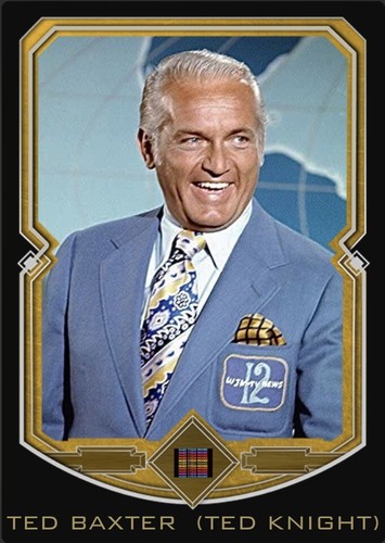 Custom Novelty Card Ted Baxter Ted Knight Mary Tyler Moore Show (Blank ...
