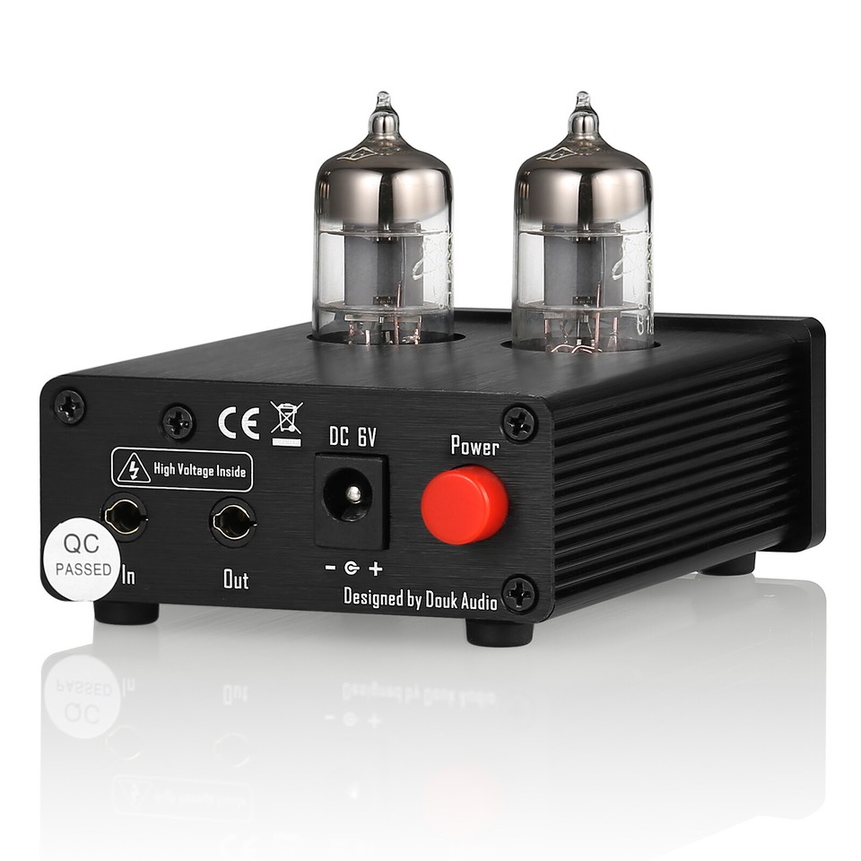Stereo Tube Preamplifier Mini HiFi Audio Preamp w/ Tone Control, AUX IN ...