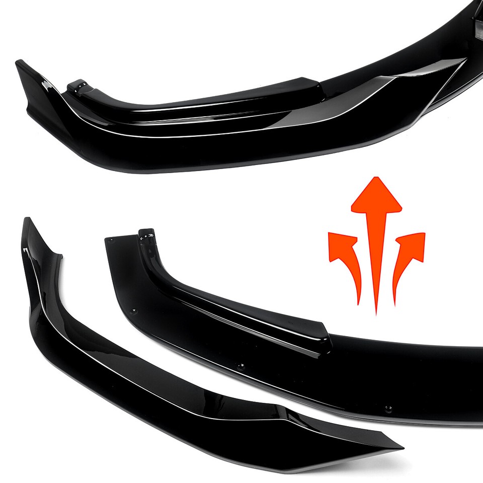 Gloss Black Front Splitters For BMW Performance G14 G15 G16 2018-23 ...