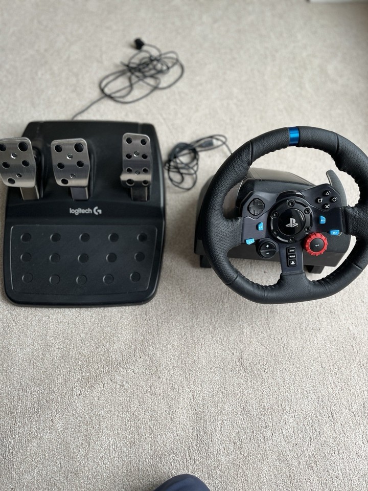 Logitech G29 Racing Steering Wheel w/Pedals & Cables - Broken Wheel ...