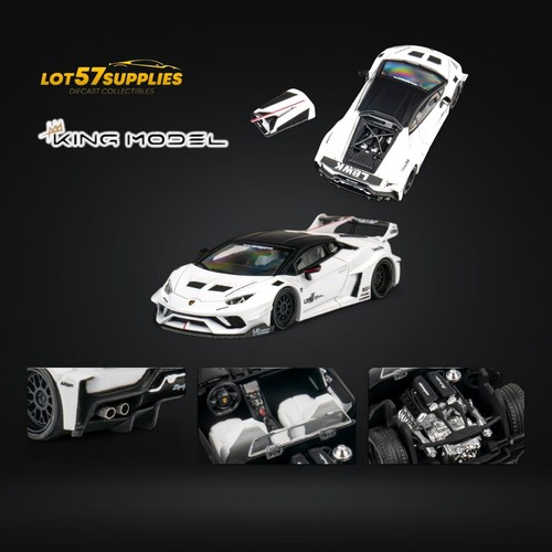 King Model Huracan LBWK White Diecast Car 1:64 | eBay