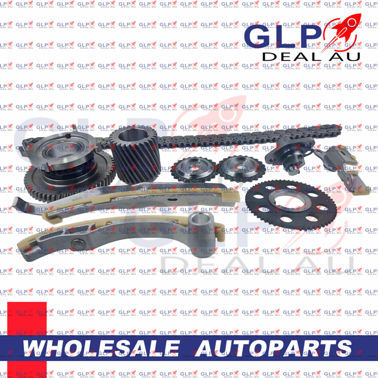 4M41 Timing Chain Kit for Mitsubishi Triton ML MN Pajero NM NP NS NT NW ...