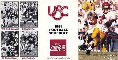1978 UNIVERSITY OF SOUTHERN CALIFORNIA USC TROJANS FOOTBALL POCKET ...
