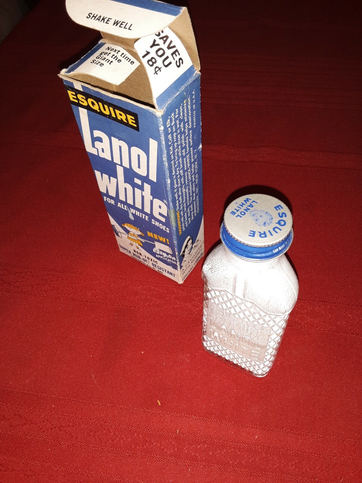 Vintage ESQUIRE Lanol White Shoe Polish | eBay