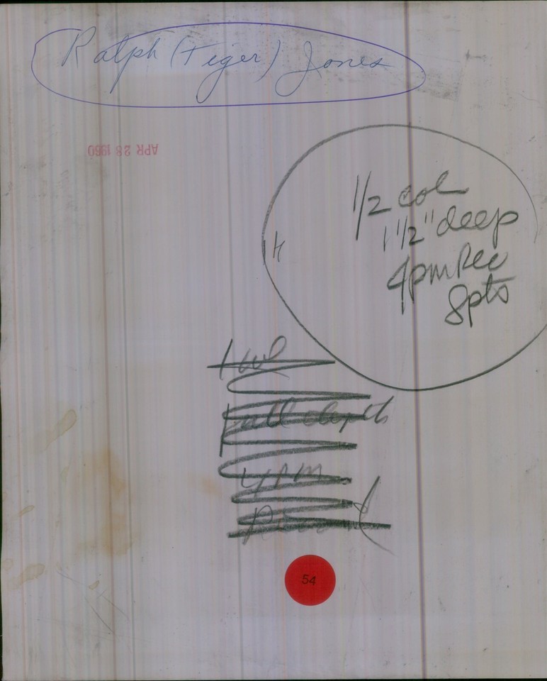 LG786 1960 Original Photo RALPH TIGER JONES Middleweight Boxing Fighter ...