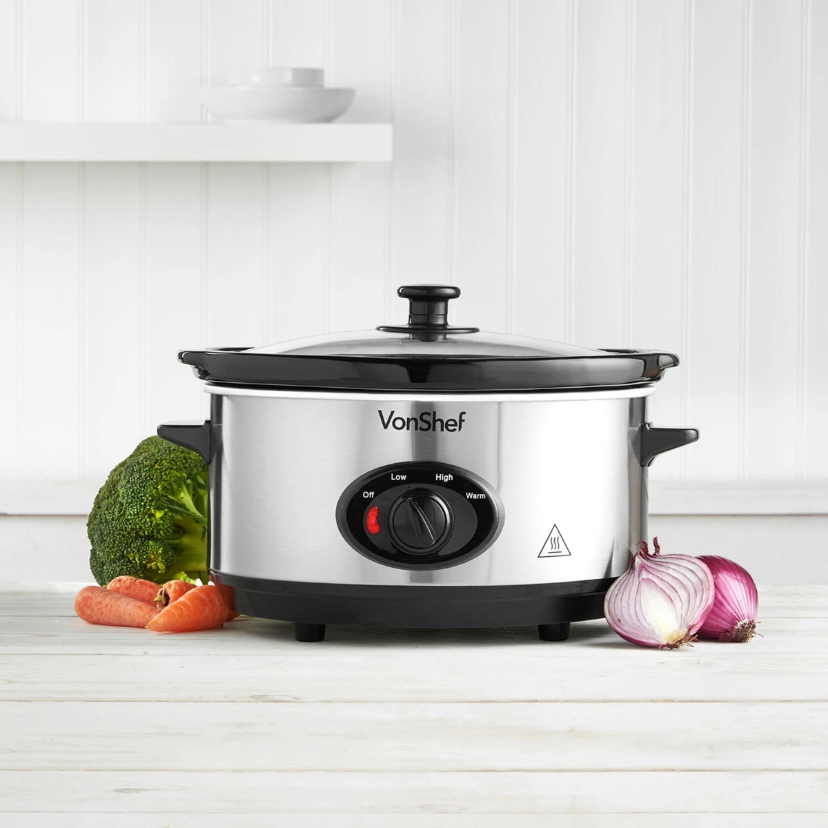 VonShef Slow Cooker Slowcookers, Cookers, Large, Family, 44% OFF