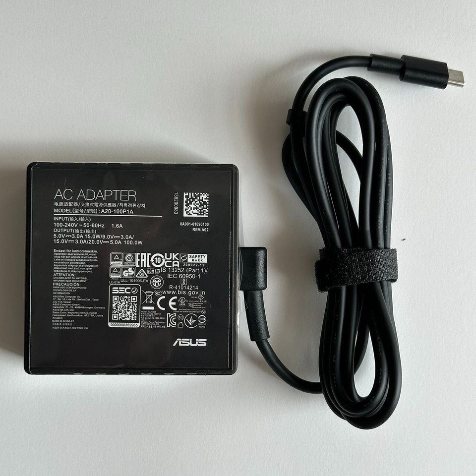 ASUS 100W USB-C Adapter Charger A20-100P1A for ASUS ROG Flow X13 Z13 ...