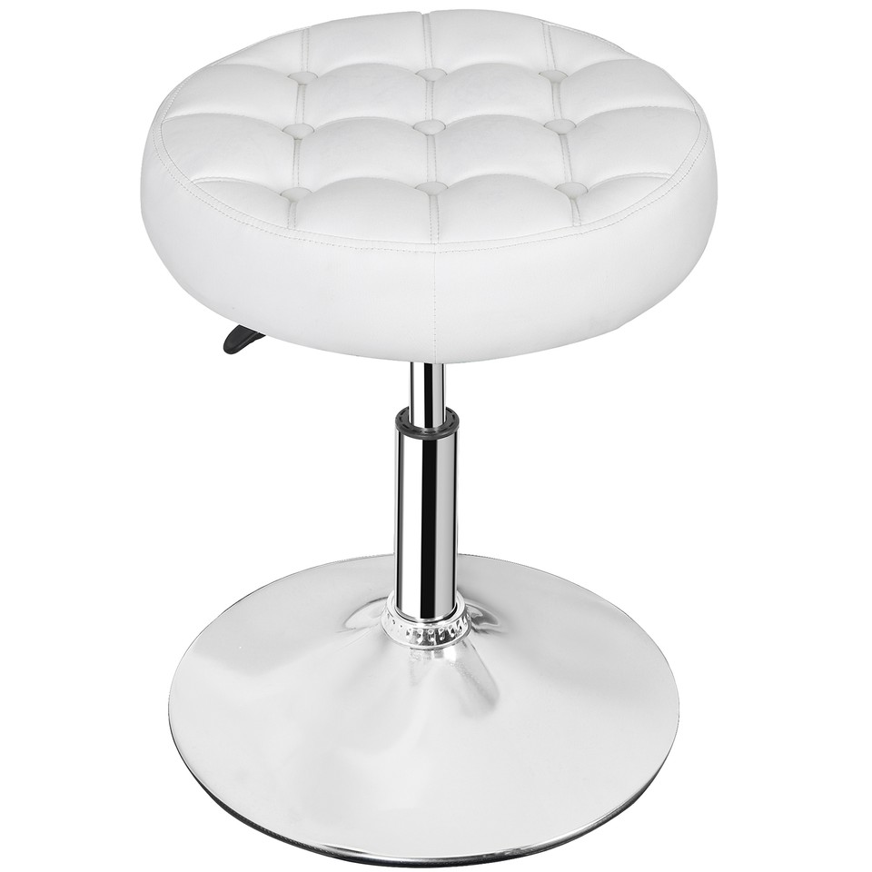 Adjustable Swivel Makeup Ottoman Stool Round Vanity Stool Chair For ...
