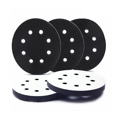10PCS 5 in Hook Loop Sanding Disc Soft Foam Interface Sander Buffer ...
