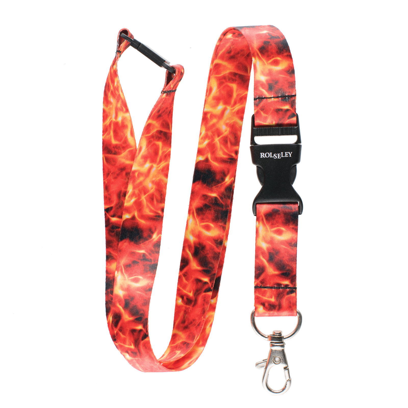 Multicolour FLAMES / FIRE Lanyard Neck Strap With Card/Badge Holder or ...
