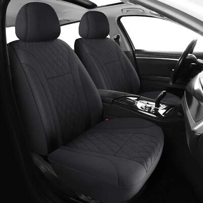 Luxury Black Quilted Front Car Seat Covers RANGE ROVER EVOQUE VELAR ...