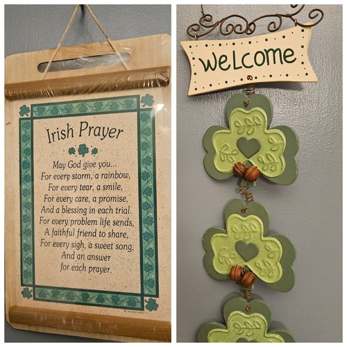 Abbey Press Irish Home Blessings Celtic Paper Scroll Shamrock Welcome ...